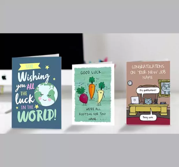 Cheers to Your New Adventure: Personalised New Job Cards